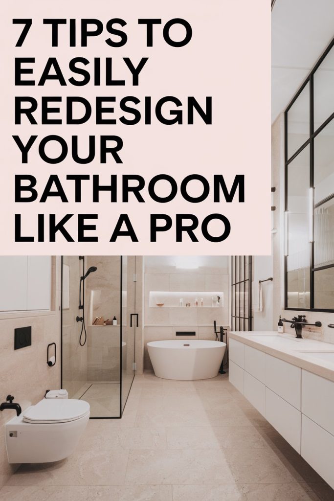 7 Tips To Easily Redesign Your Bathroom Like A Pro - Designer and the ...