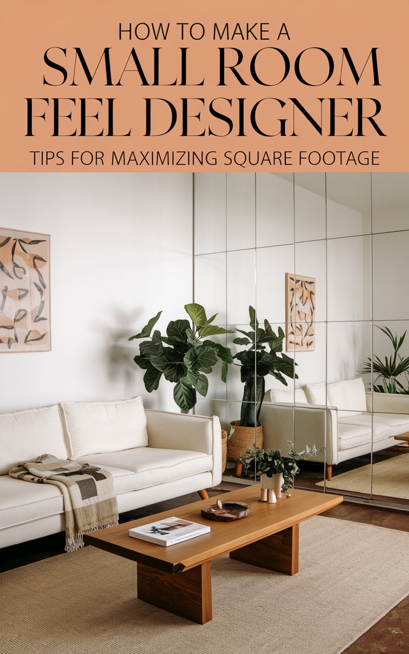 How to Make a Small Room Feel Designer: Tips for Maximizing Square ...