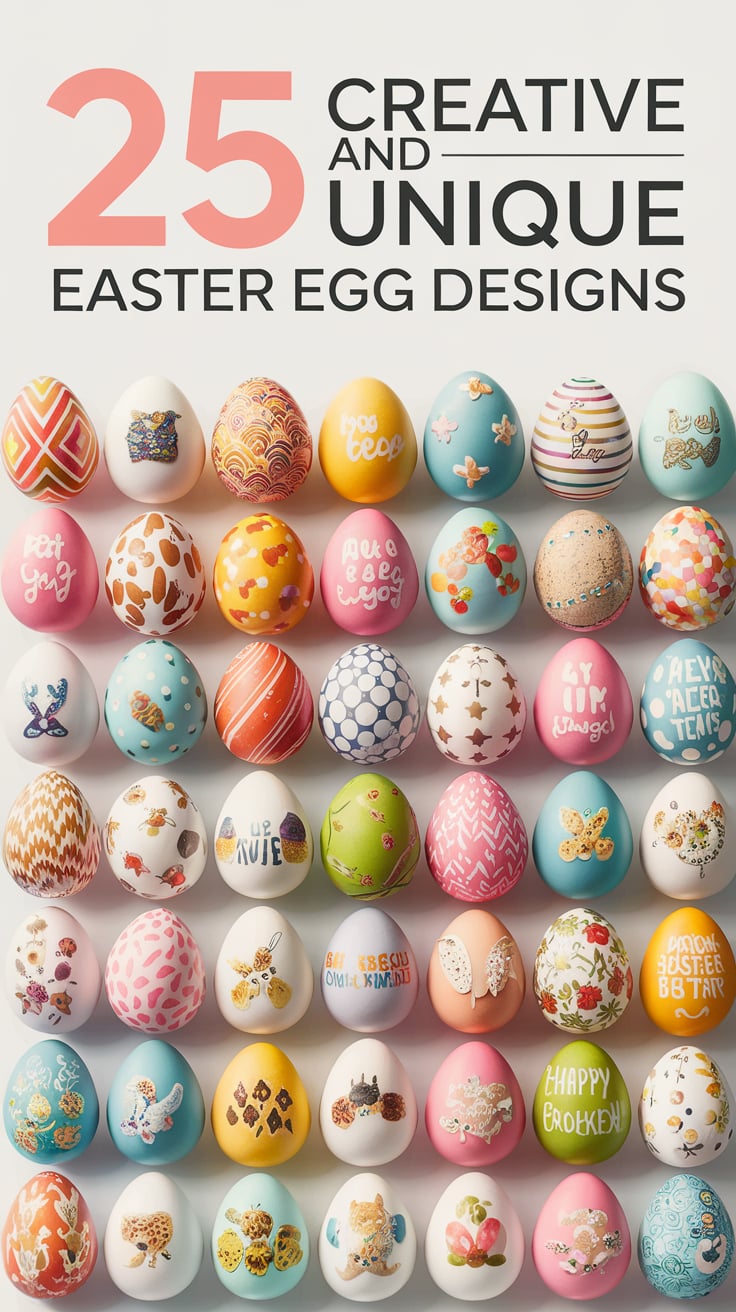 25 Creative and Unique Easter Egg Designs to Try This Year - Designer ...