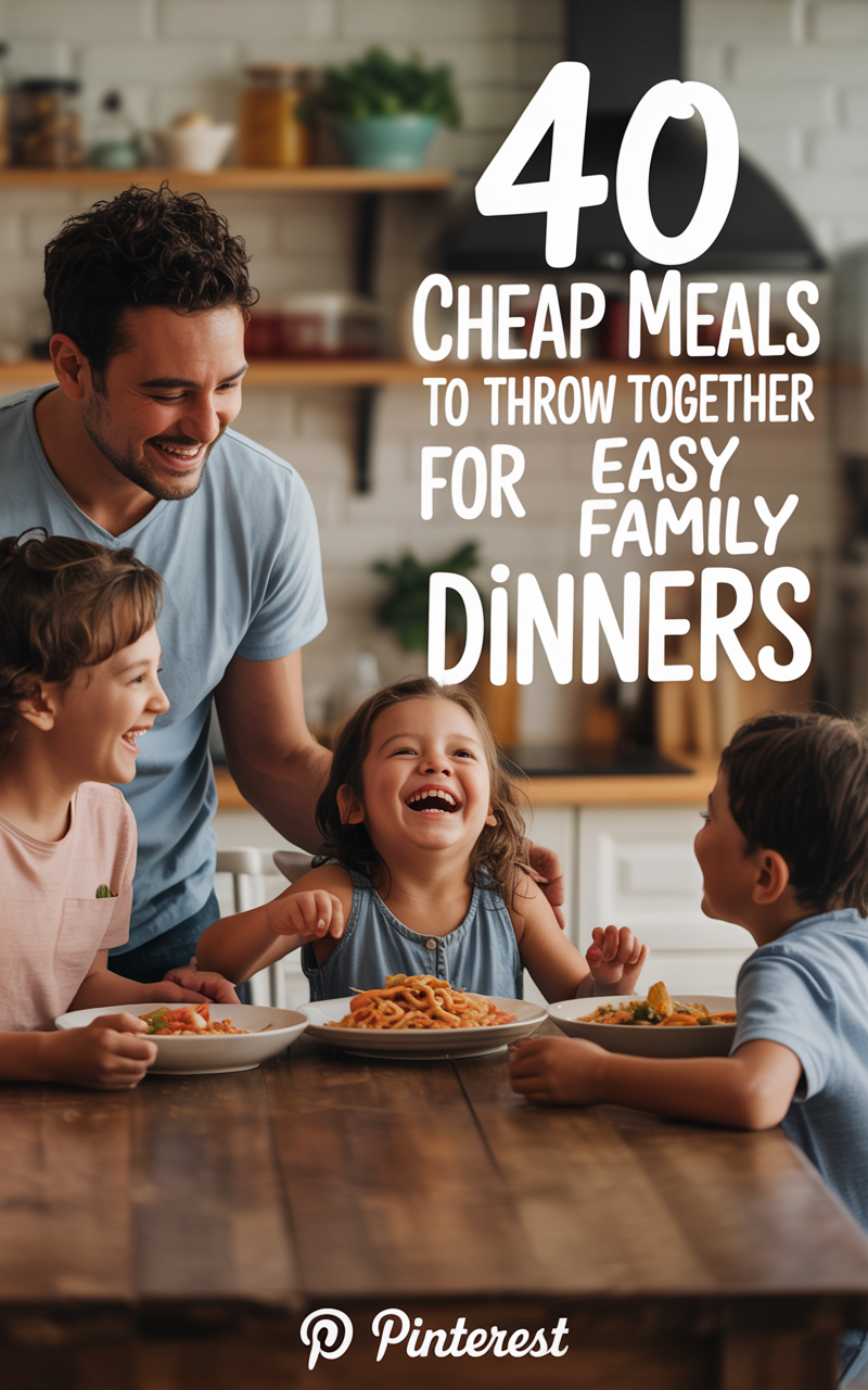40 Cheap Meals To Throw Together For Easy Family Dinners - Designer and ...