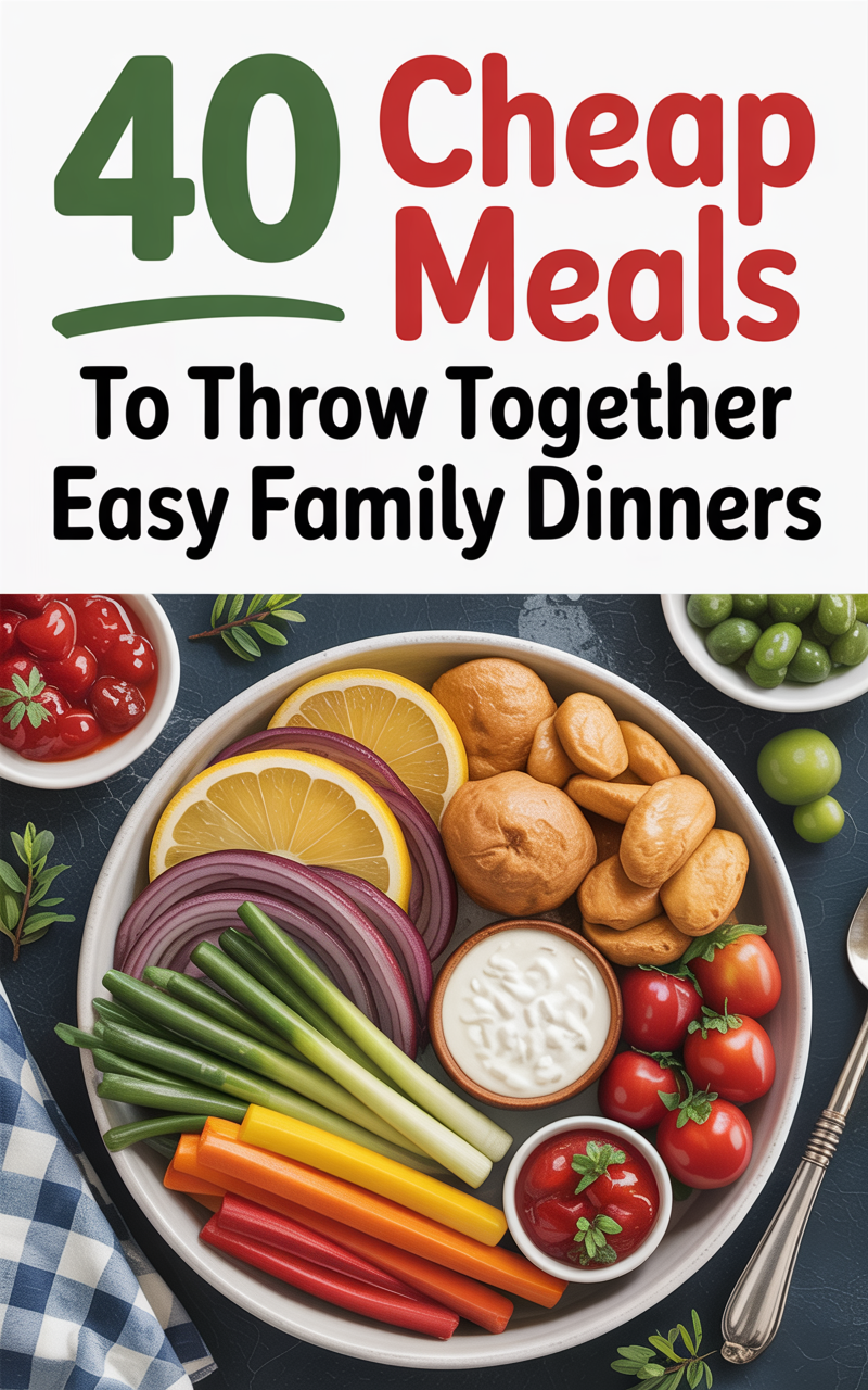40 Cheap Meals To Throw Together For Easy Family Dinners - Designer and ...