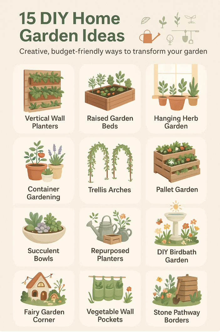 15 DIY Home Garden Ideas - Designer and the DIYer - DIY, Design, and Home