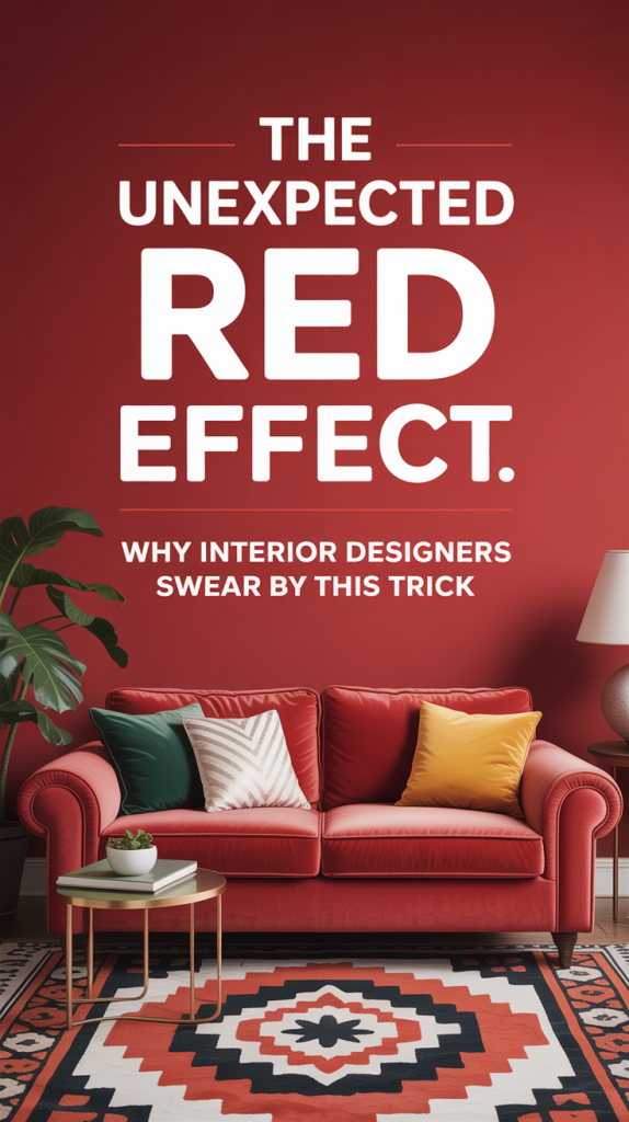 The Unexpected Red Effect: Why Designers Swear By This Trick - Designer ...